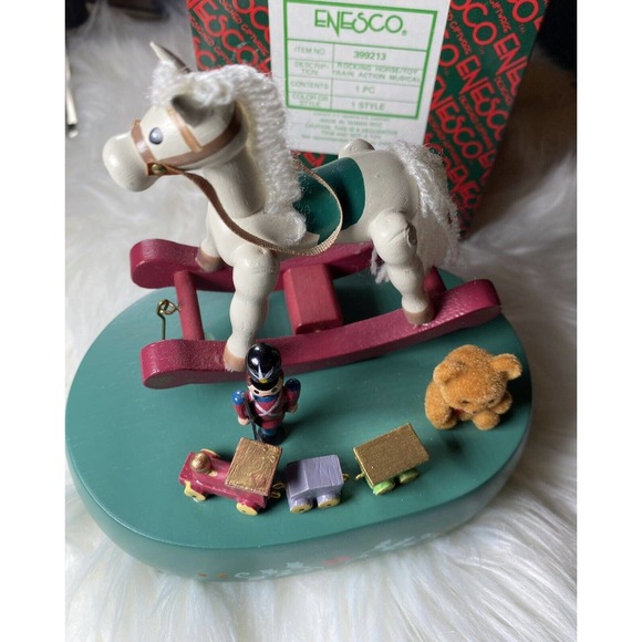 Enesco | Accents | Enesco 989 Toy Land Nursery Decor Toy Rocking Horse ...